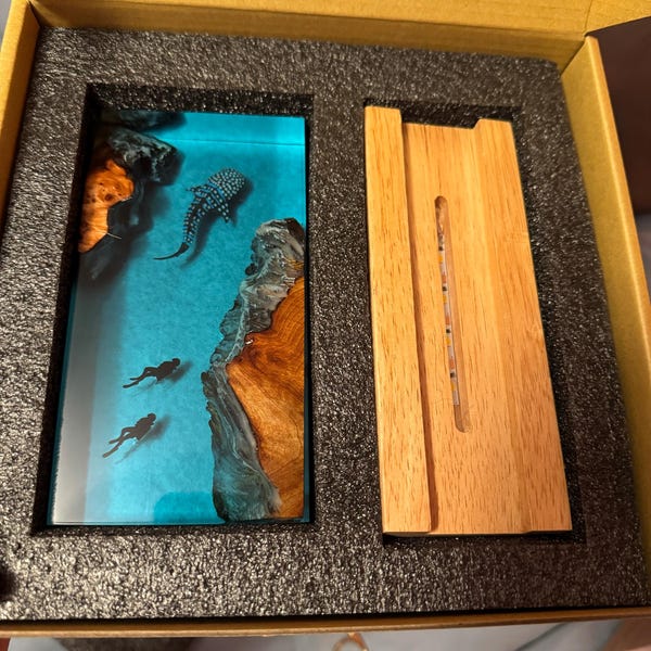 Whale Shark Cube Resin Lamp, Home Decor, Personalized Gifts, Halloween ...