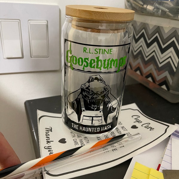 Goosebumps Cup, the Haunted Mask, Beer Can Glass, Coffee Cup, Iced ...