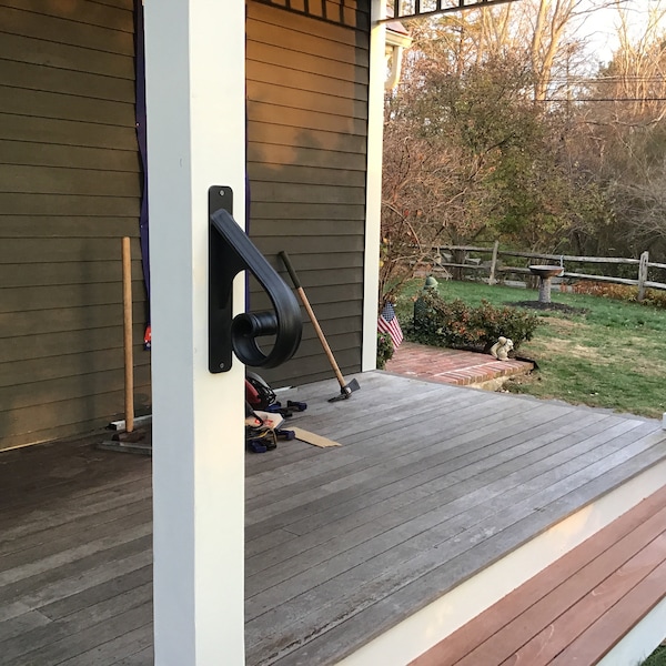 1 Step Handrail - Metal Grab Rail for One Stair - Victorian Stair Rail ...