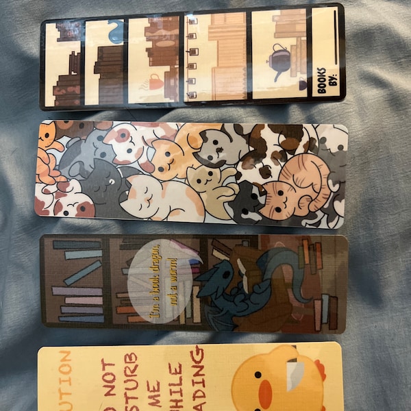 Cute Duck Bookmark Bookish, Duck Lover, Reader Gift and Laminated One ...