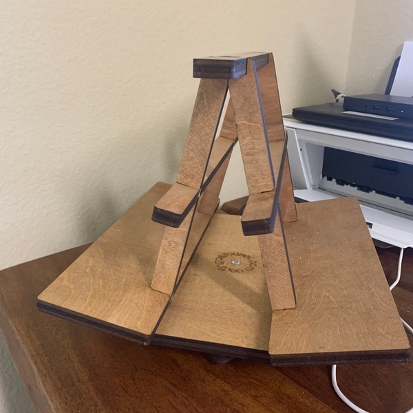 2-sided Medical Coding Rotating Book Carousel Stand Wood Cooking ...