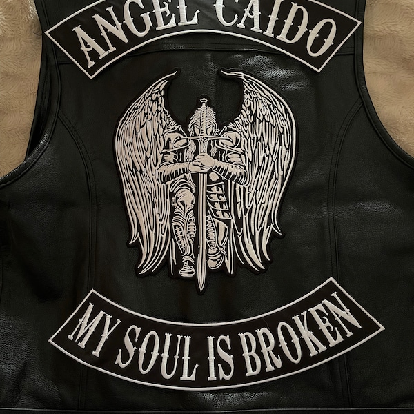 ANGEL KNIGHT Large Back Patch for Custom Biker Vest - Etsy