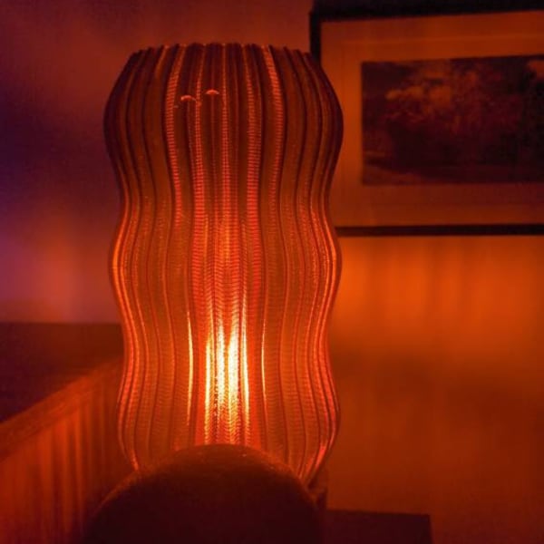 KERO - Space Age Table Lamp | Warm Amber Light | Recycled Plastic ...
