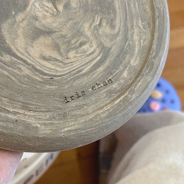 Custom Clay Stamp With Your Name or Text, Signature Stamp for Pottery ...
