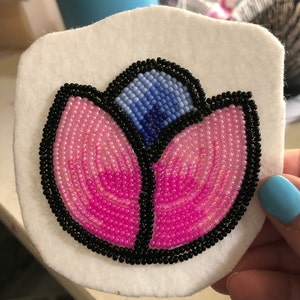 Native Beadwork Template Floral 4-5-8 Petal Flower Stencils for ...