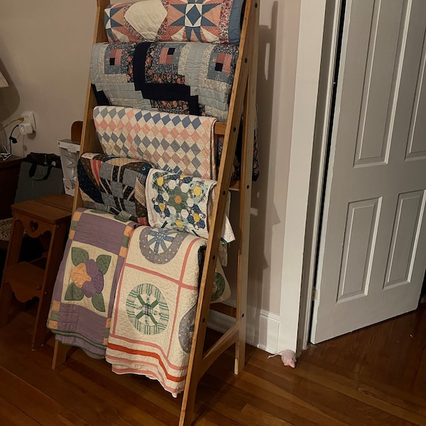 Quilt Ladder Rack Display Freestanding 66" Tall - Etsy