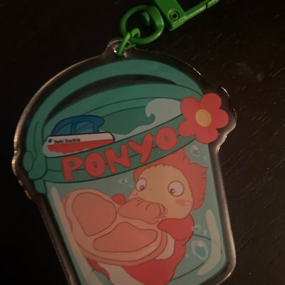 Bucket Ponyo Acrylic Keychain Studio Ghibli Ponyo - Etsy