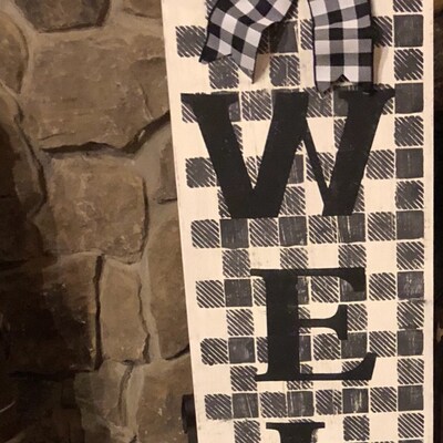 Buffalo Plaid Reusable Stencil for Painting a Wood Sign - Etsy