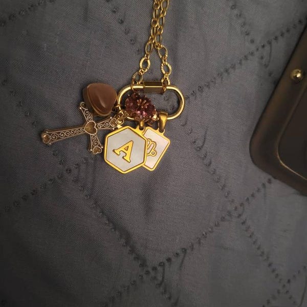Custom Gold Colin Chain Charm Necklace - Etsy
