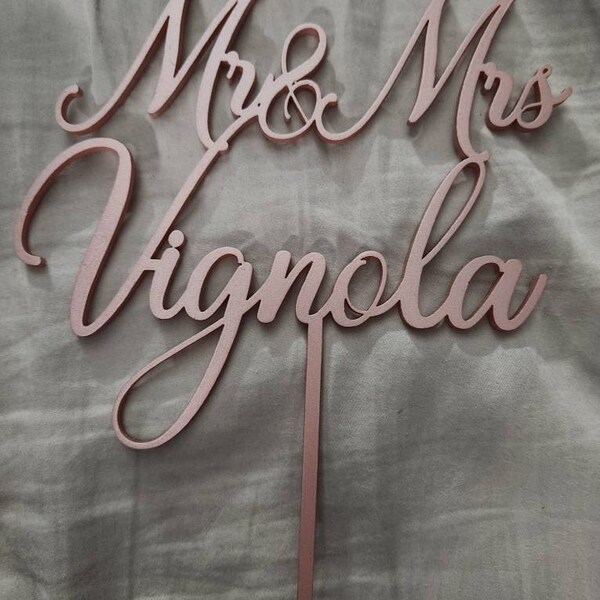 Personalized Couple's Names Wedding Cake Topper, Custom Names Cake ...