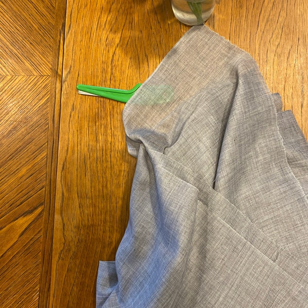 Yellow Red Checkered Cotton Blend Fabric, Red Plaid on Yellow - by the ...