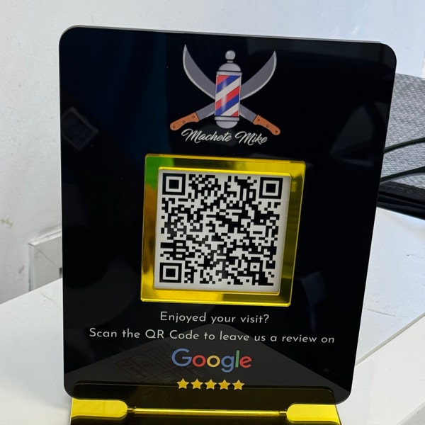 Business Review Link or Social Media QR Code | Salon Sign | Beauty Sign ...