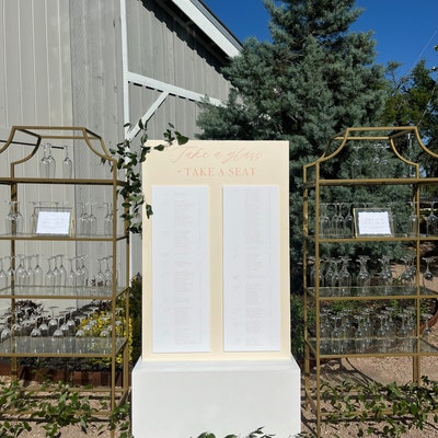 40 Ripple Acrylic Wedding Stand Seating Chart Stand - Etsy