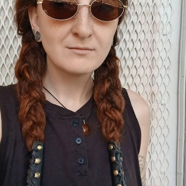 Leather Hair Wraps, Native American Style, Beaded Laces - Etsy