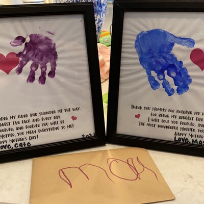 Mother's Day Gift From Son, Mothers Day Gift From Daughter, Handprint ...