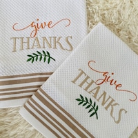 Give Thanks Thanksgiving Embroidery Design for Embroidery Machine ...