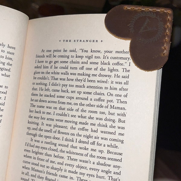 Personalized Premium Leather Heart Bookmark,custom Bookmark, Leather ...