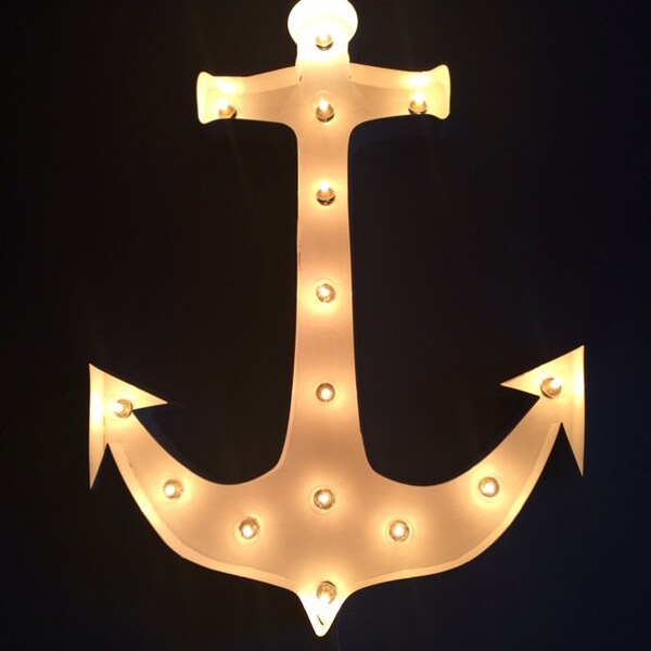 36" Marquee Anchor, Marquee Sign, Lighted Metal MARQUEE SIGN, Marquee ...