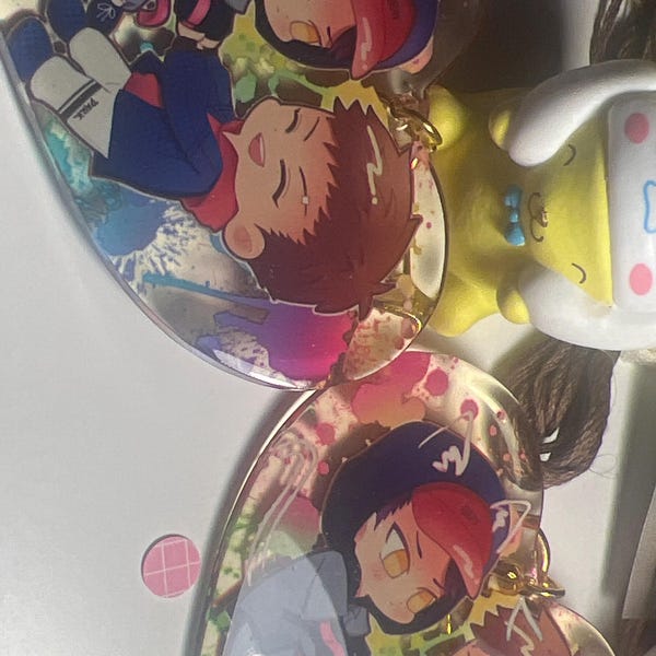 Buff Chiikawa Hachiware Usagi Momonga Large Die Cut Sticker - Etsy