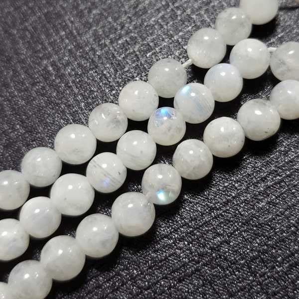 SALE !!! Genuine Rainbow Moonstone Gemstone Indian Grade AA 4-5mm 5-6mm ...