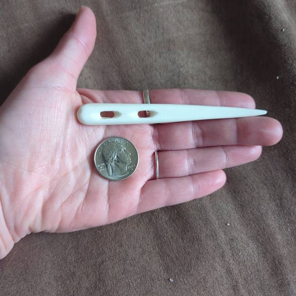 Large Two-eyed Bone Nalbinding Needle - Etsy