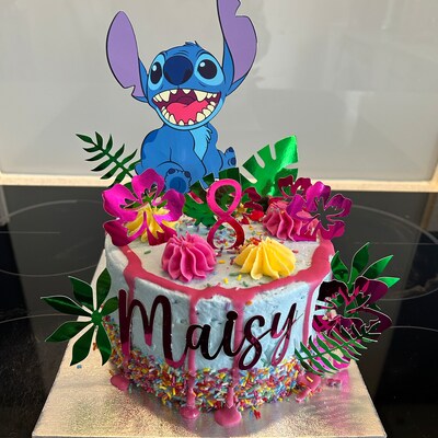 Stitch Cake Topper Set - Etsy UK