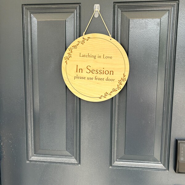 Reversible Welcome Sign in Session Sign for Office Door Sign ...