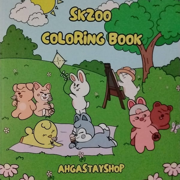 SKZOO Coloring Page Set - Digital Download - Etsy