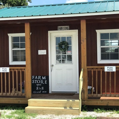 Farm Store Sign Metal Sign White Rustic Looking Aluminum Sign ...