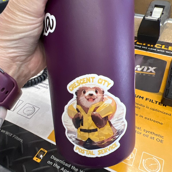 Crescent City Otter Sticker | Lunathion Postal Service - Etsy