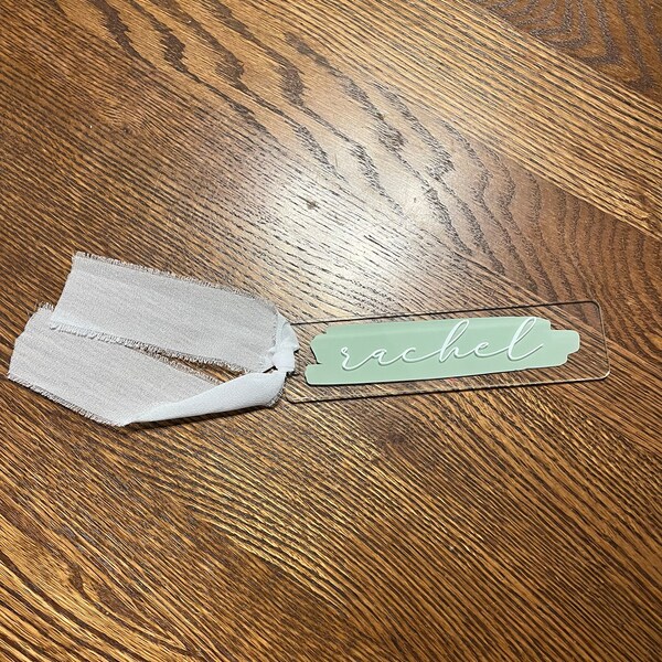 Personalized Bookmark, Acrylic Book Mark, Bookmark Personalized, Custom ...