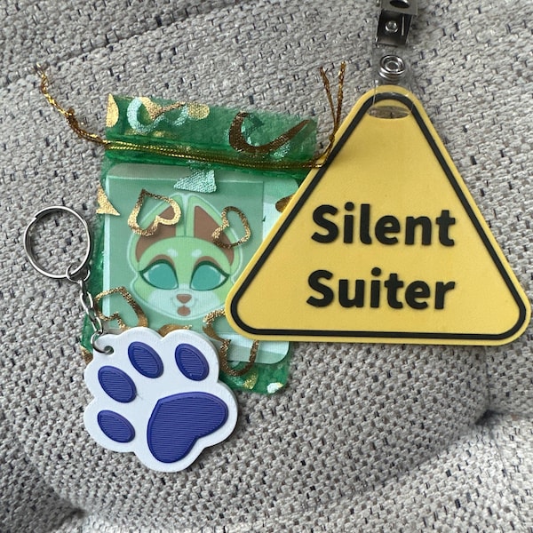 Badge for Fursuit or Cosplay - 3D Printed - Pronouns or Boundaries ...