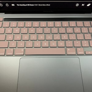 Pink Silicone Keyboard Cover, Tech Accessory, MacBook Pro Keyboard ...