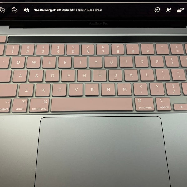 Pink Silicone Keyboard Cover, Tech Accessory, MacBook Pro Keyboard ...