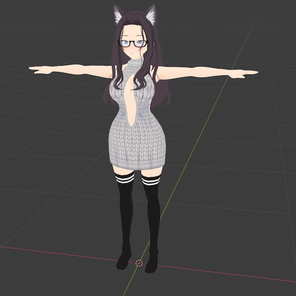 3D Vtuber Model Outfit / Vroid Outfit / Cow Outfit - Etsy