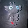 Toothless Dragon Crochet Plush, How to Train Your Dragon, Night Fury ...
