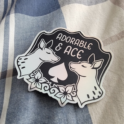 Sticker: Adorable and Ace - Etsy