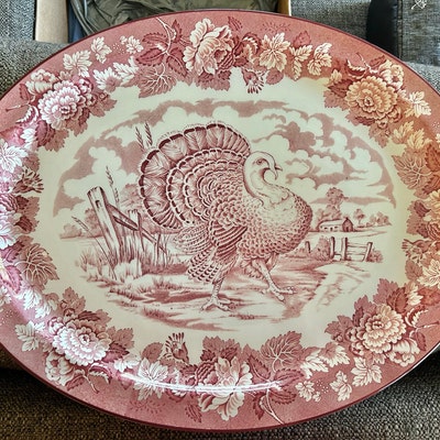 Department 56 Beautiful Large Glass Ornament Oval Disc Shaped Ornament ...