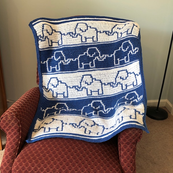Thunderbird and Saguaro Cactus Mosaic Crochet Patterns - Charts Only - Etsy