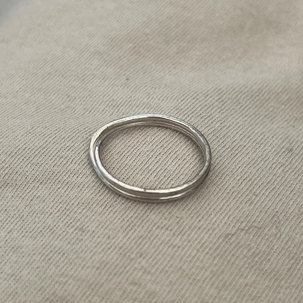 Double Band Minimalist Ring • Simple Design • Modern Style • Symbolic ...