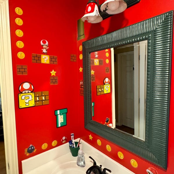 TOAD Mario Bros. Light Switch Cover Plate-rocker Nintendo Video Game ...