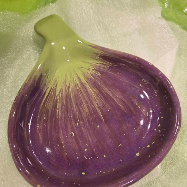 Fig Spoon Rest, Handmade Ceramic Kitchenware, Fruit Kitchen Decor - Etsy
