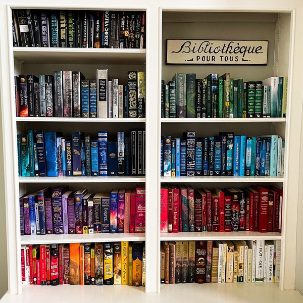 Library Sign/french Sign/french Library Sign/antique Reproduction/black ...