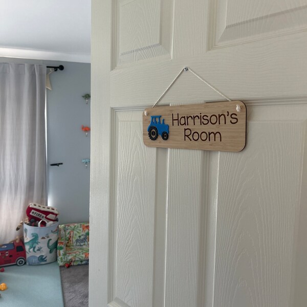 Personalised Kids Wooden Door Sign | Wall Plaque | Personalised Kids ...