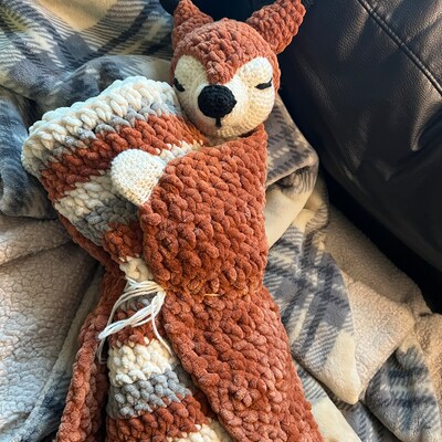 Crochet Pattern Comforter Cuddly Fox - Etsy
