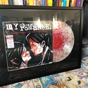 LP Layered Display Wall Frame: 12 Record Cover, Vinyl Black Wood W/mat ...