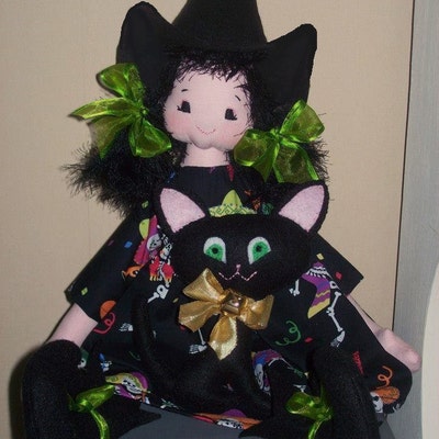 Minky Monster Doll PDF E-pattern Raggedy Folk Art Cloth Pattern Fast ...