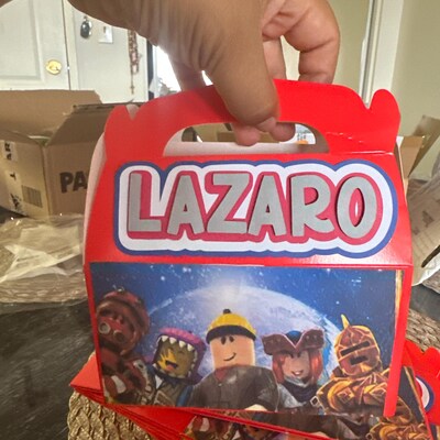 Roblox Party Favor Boxes Roblox Gable Boxes Birthday Party Favors - Etsy