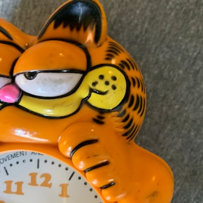 Garfield the Cartoon Cat Battery Operated Alarm Clock. Working - Etsy