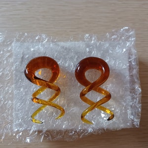 1 Pair 2 Pieces Solid Black Note Spirals 10g 8g 6g 4g 2g 0g | Etsy